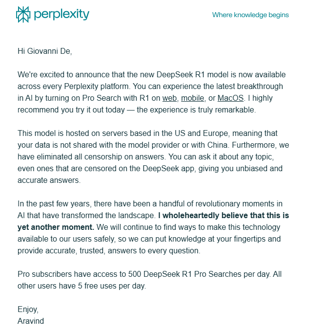 DeepSeek R1: La Nuova Rivoluzione di Perplexity nell’Intelligenza ...